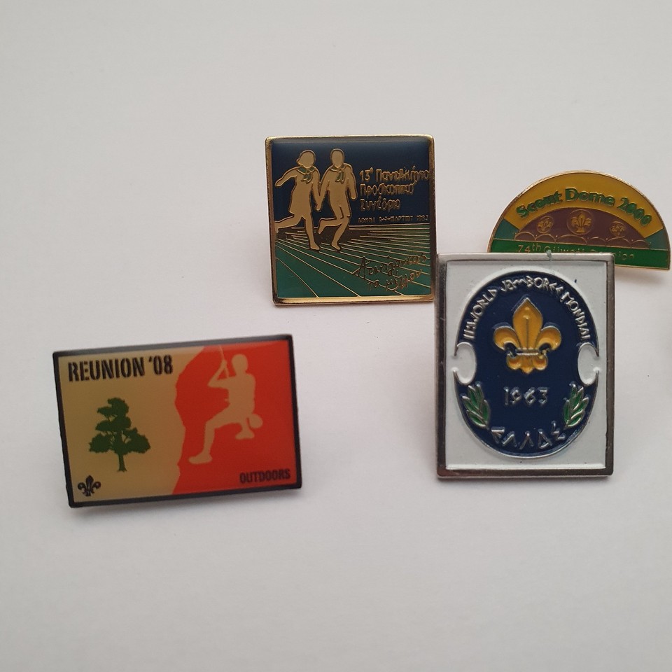 5 x Boy Scouts Pin Badges Mixed Lot. Cubs - Jamboree - Camp Etc. Joblot ...