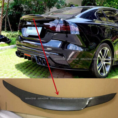 Carbon Fiber Trunk Lip Spoiler Rear Wing Spoiler For 15-19 Jaguar XF XE ...