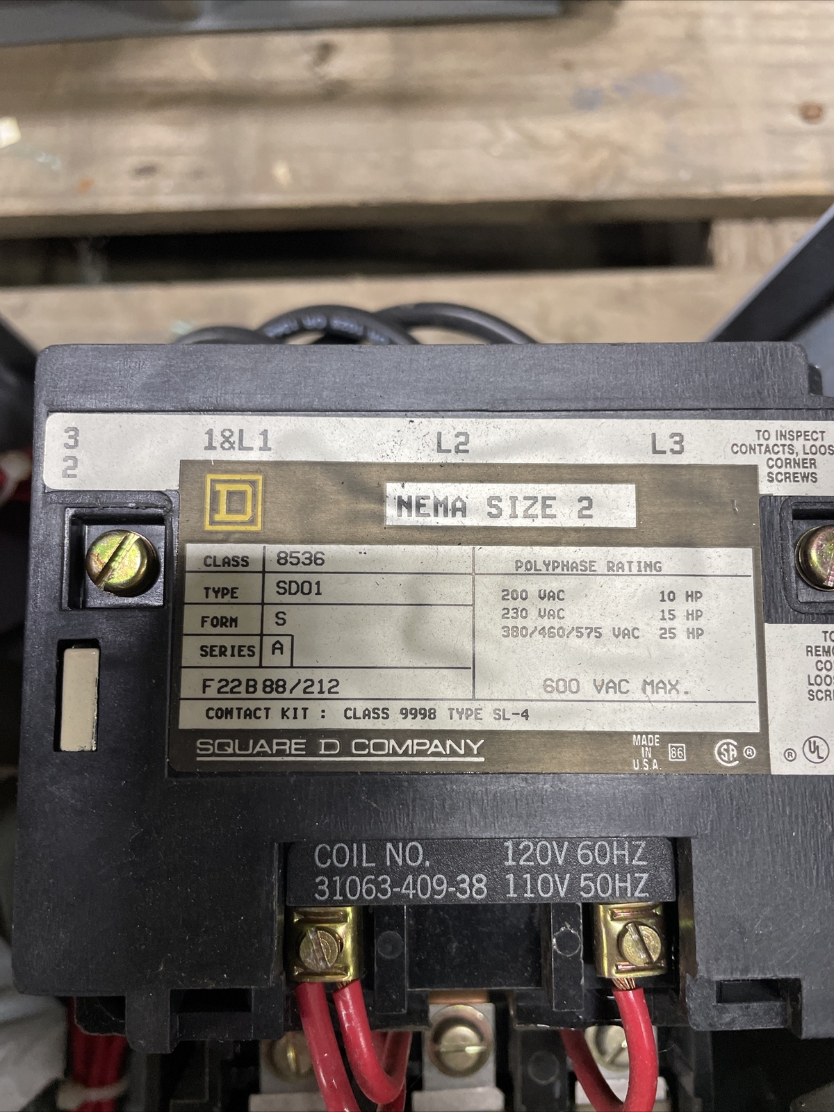 Square D Model 5 NO Breaker Size 2 Starter MCC Bucket | eBay