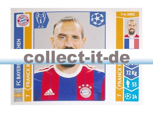Panini Champions League 2014/15 - Sticker 354 - Franck Ribery | eBay