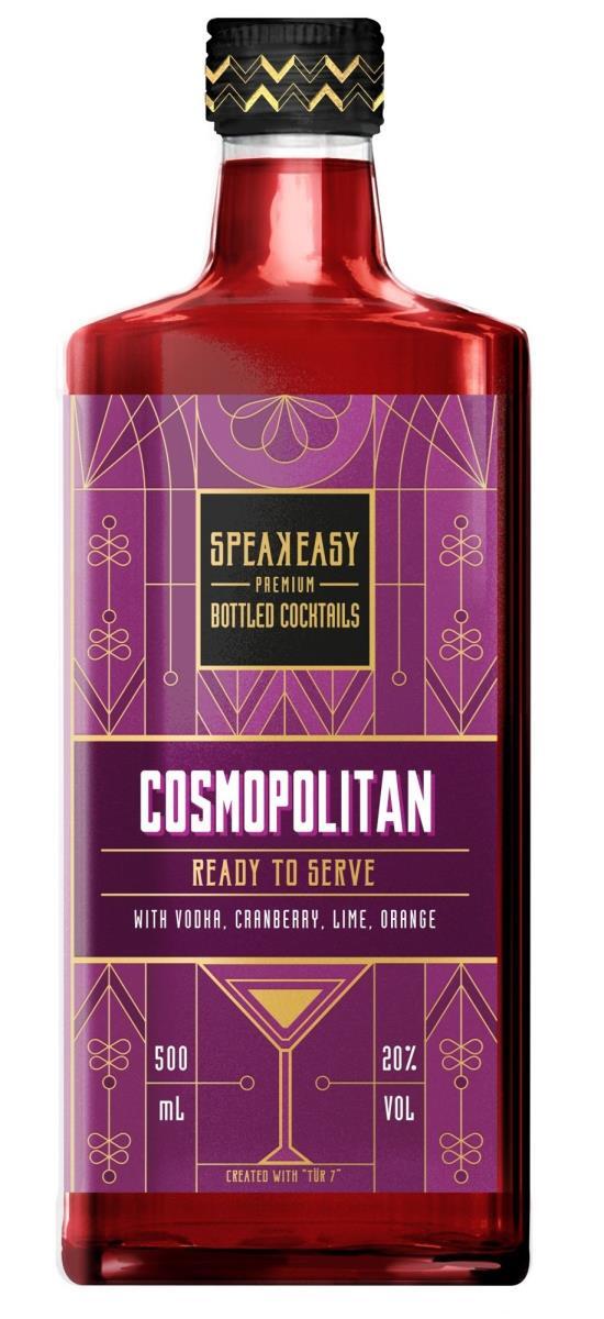 Speakeasy Cosmopolitan Bottled Cocktail 20% 0,5l - EINWEG | eBay.de