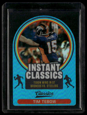 2021 Panini Classics #IC-13 Tim Tebow Instant Classics Black Prizm 1/1 ...
