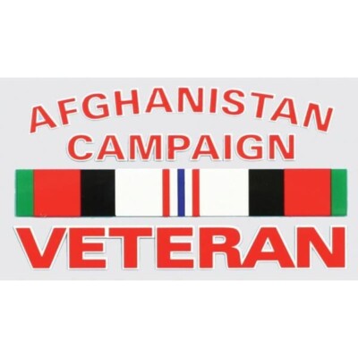 Afghanistan Veteran w/Ribbons Decal | eBay
