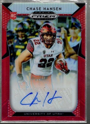 A6973- 2019 Panini Prizm Draft Picks Autographe Rouge #237 Chase Hansen Auto | eBay