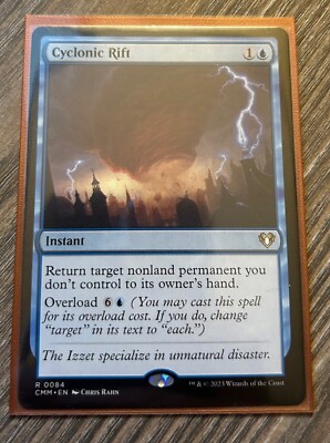 Cyclonic Rift MTG Commander Masters 084 | eBay