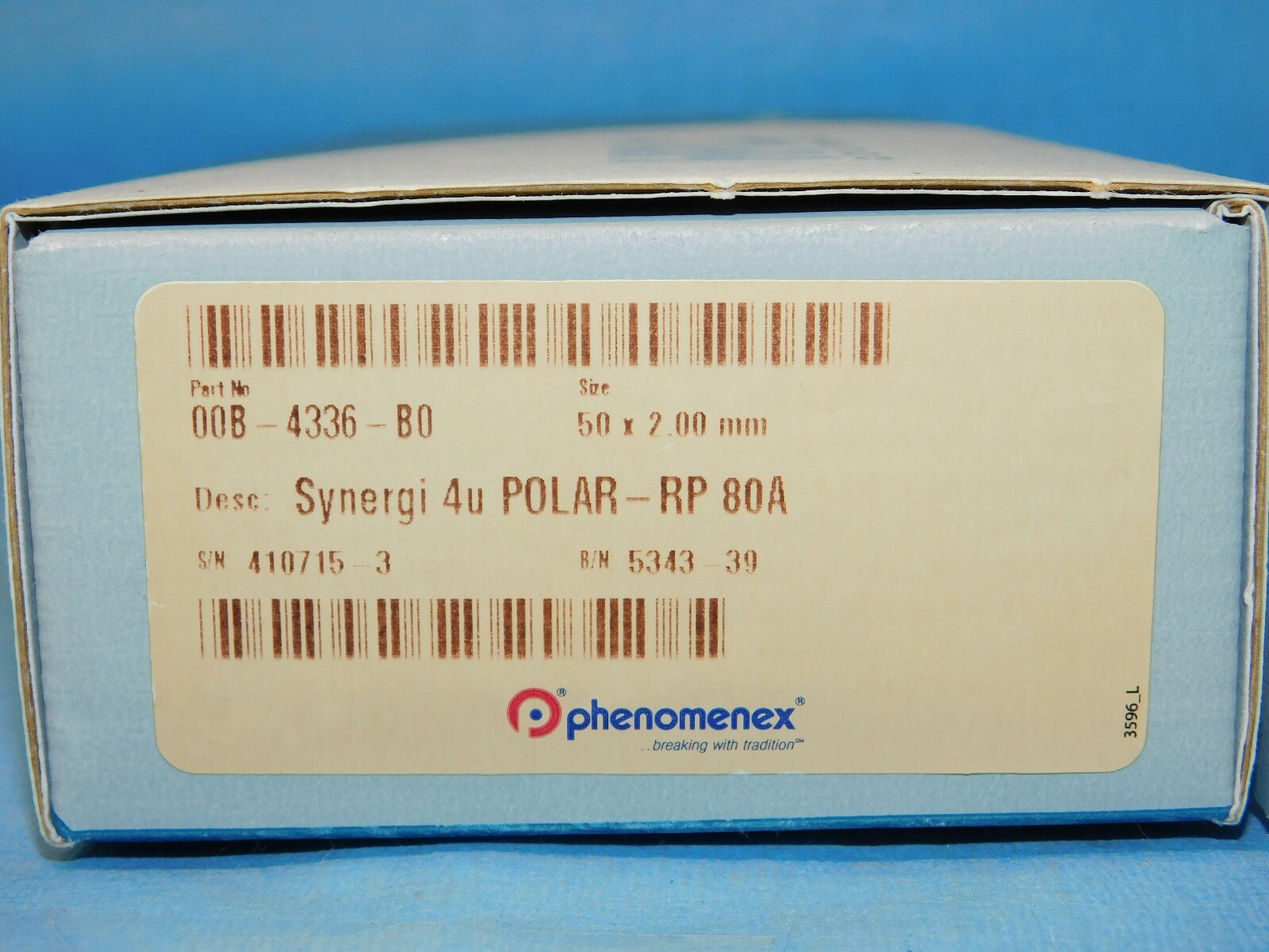 Phenomenex 00B-4336-B0 Synergi LC Column 4 µm Polar-RP 80 Å 50 mm for ...