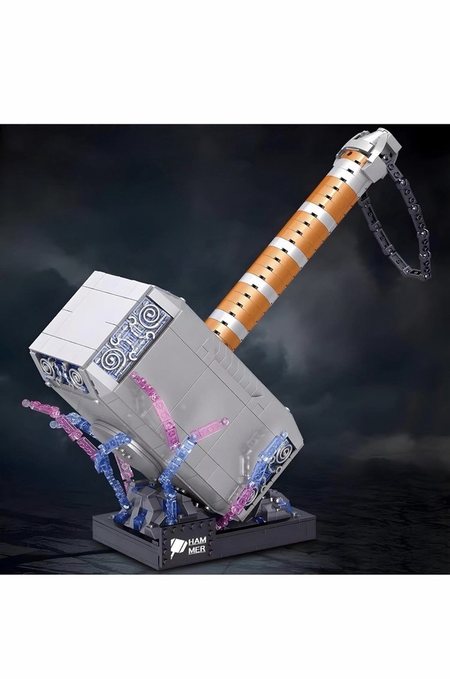 Boyorc Thor Battle Hammer Building Blocks Toys,975PCS Creative Super ...