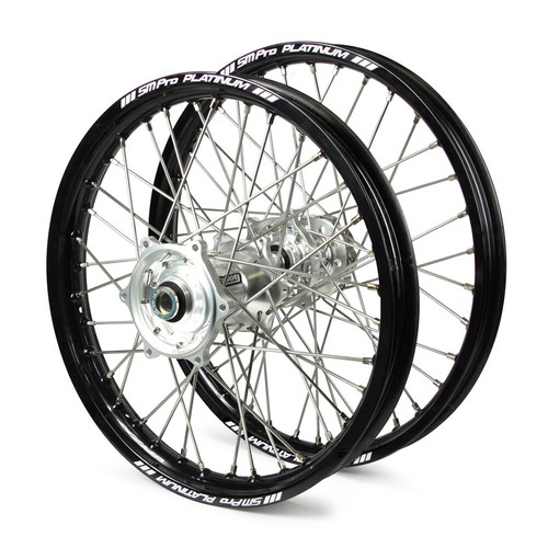 KTM 450 SX-F 2003 - 2012 Wheel Set Black Platinum SNR MX Rims Silver ...