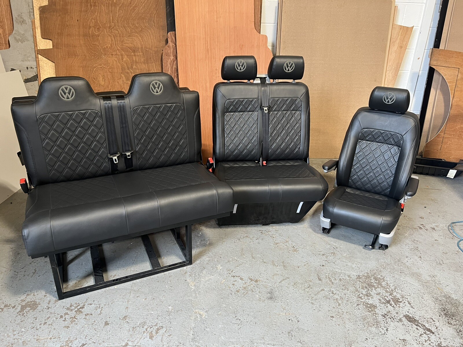 VW Transporter T5 T5.1 T6 ford custom front Seats reupholstered | eBay UK