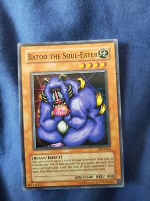 Used Bazoo the Soul-Eater (LON) super rare Yugioh card (slightly ...