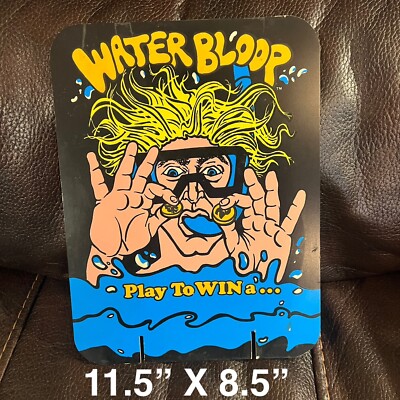 VINTAGE WATER BLOOP QUARTER WATER FUND RAISER BAR GAME ( SIGN ONLY ) | eBay