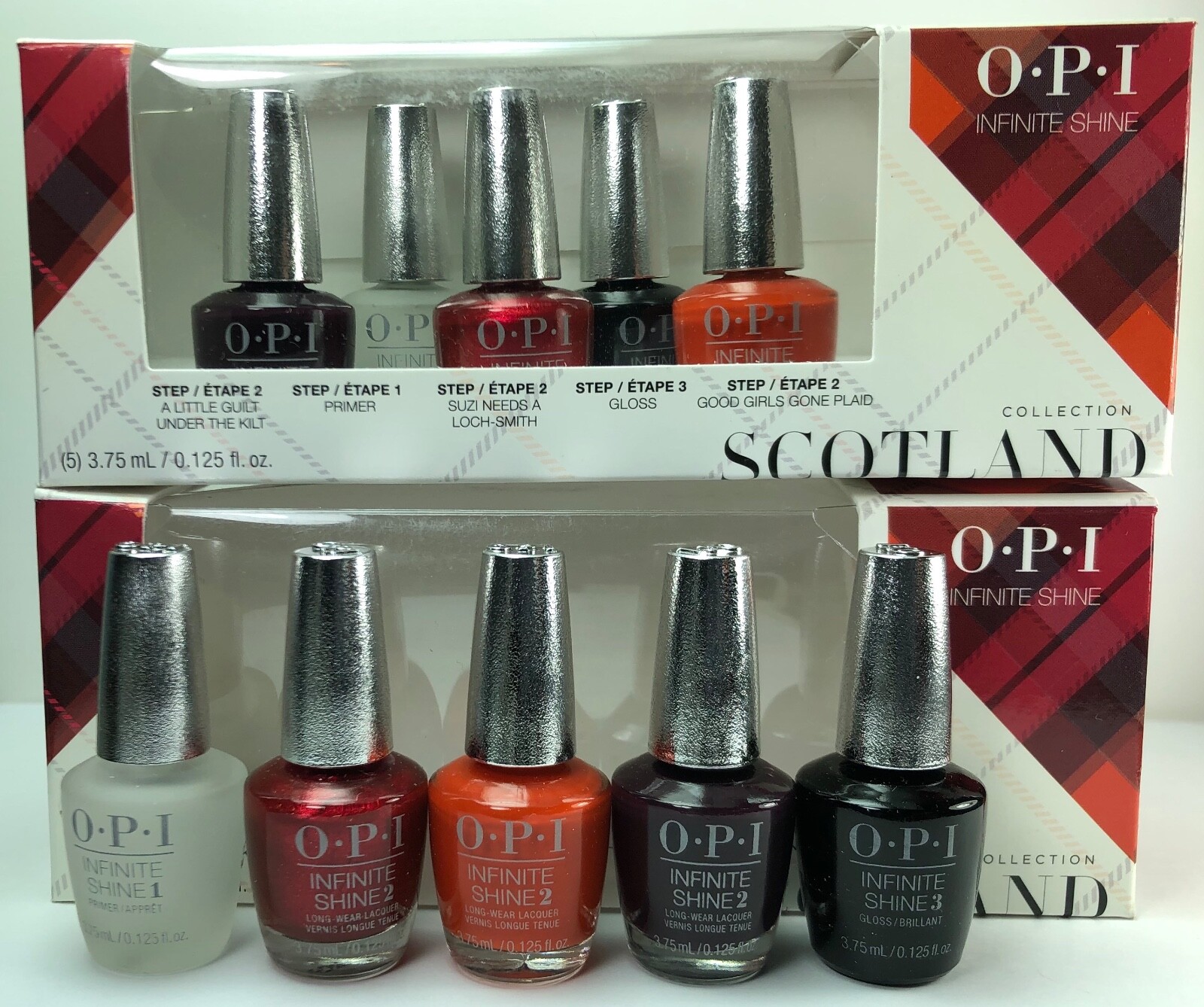 OPI Infinite Shine - SCOTLAND Fall 2019 Mini Set - 5 colors x 0.125oz ...
