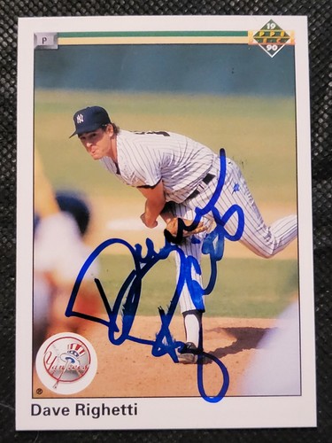 1990 Upper Deck Dave Righetti #479 *IP* Auto🔥 | eBay