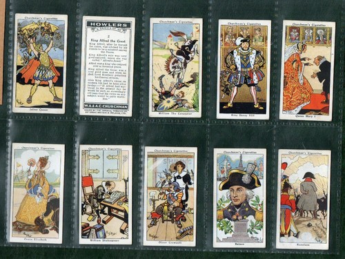 Tobacco cigarette cards Howlers 1937 Supernatural ,Shakespeare ...