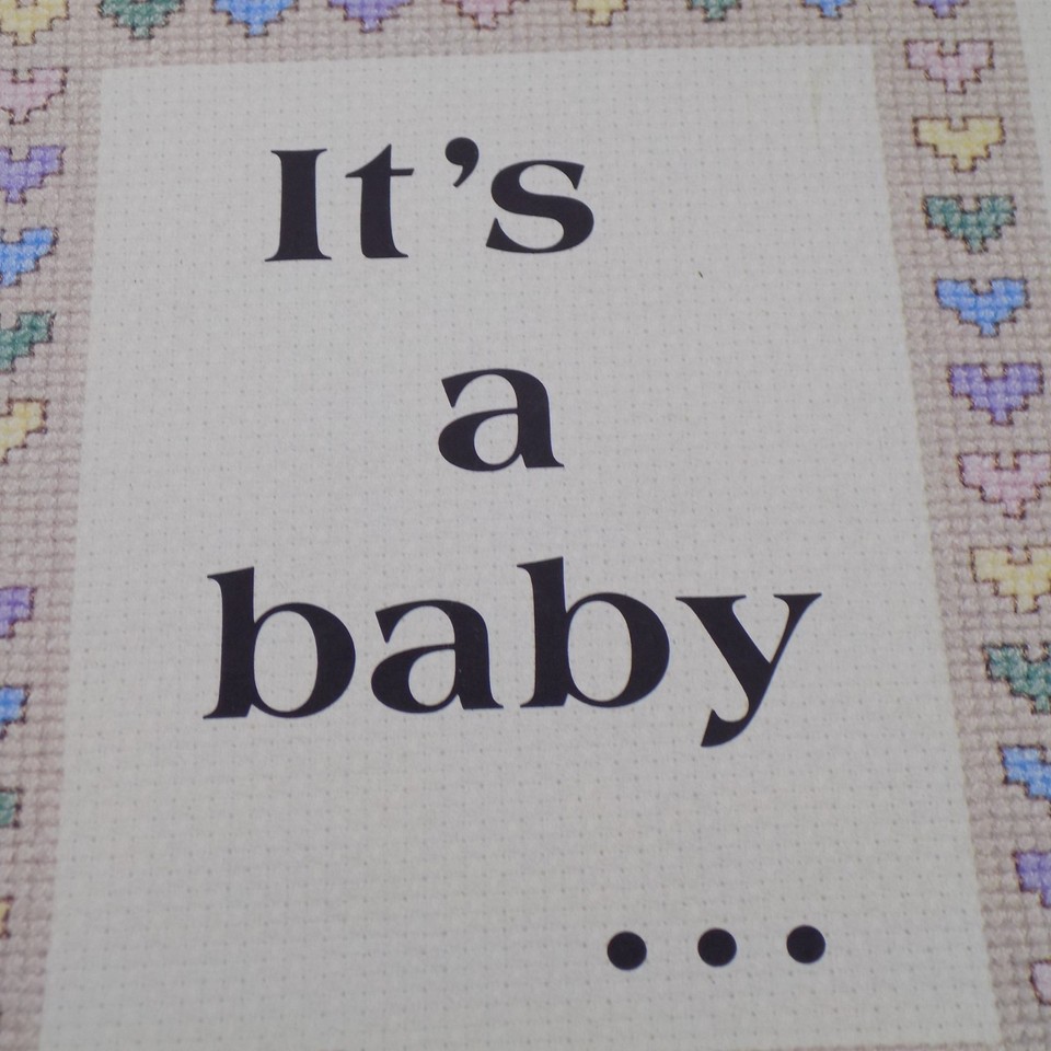 It's a Baby Cross Stitch Patterns Book Birth Sampler Dale Burdett ...
