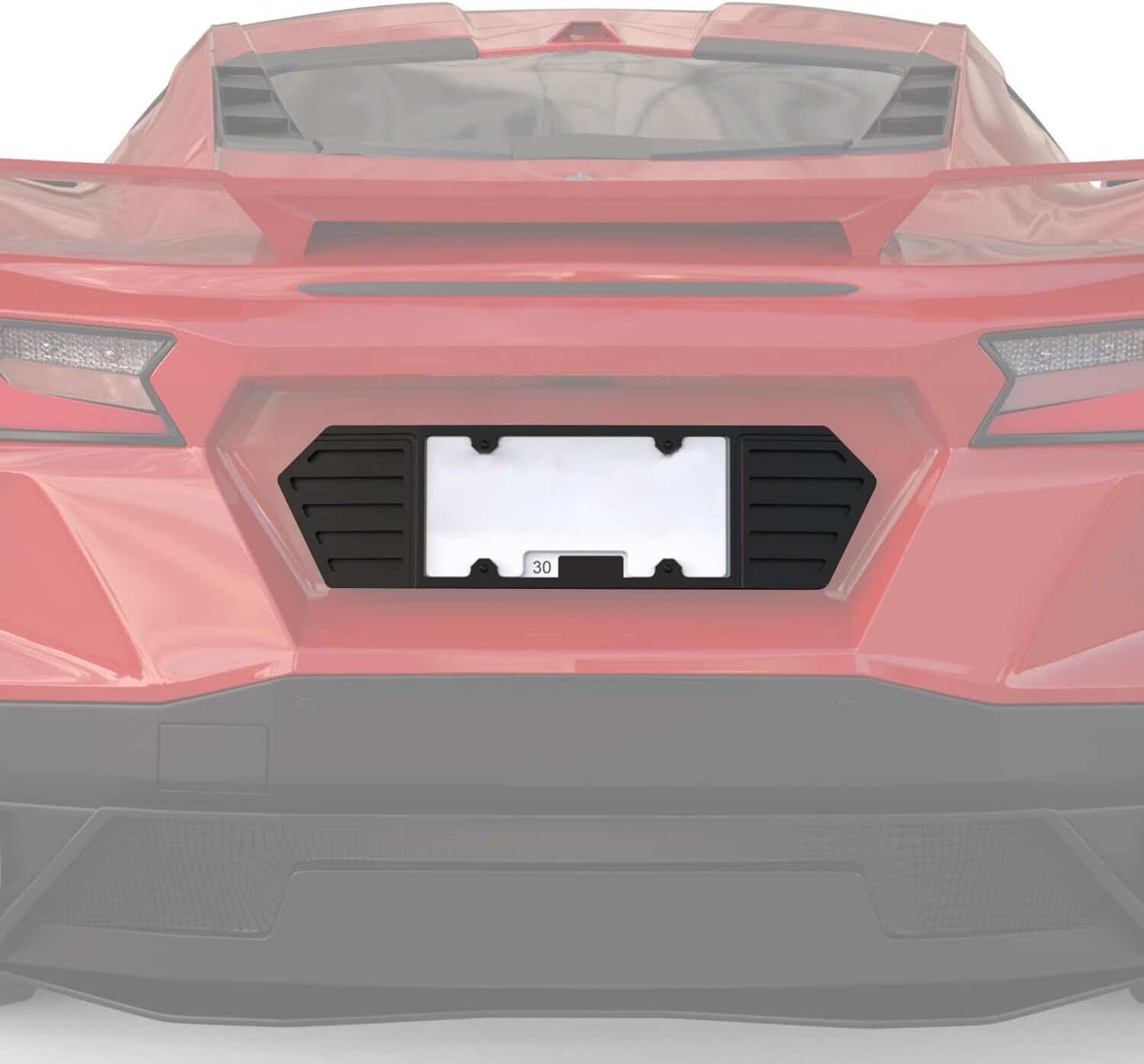 Rear License Plate Filler Frame Fit For 2020-2024 Corvette C8 Carbon ...