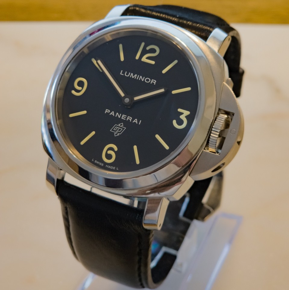 Panerai Luminor Base Logo 44mm Men's Black Watch - PAM01000 PAM 1000 ...