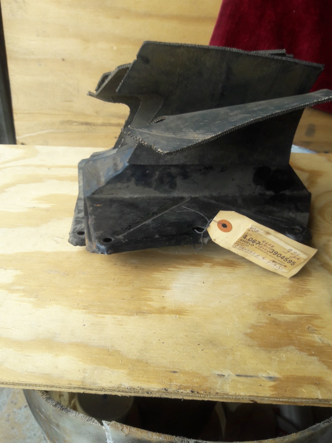 1964 65 66 Splash Shield for Powerglide Trans Shift Linkage 3904595 GM ...