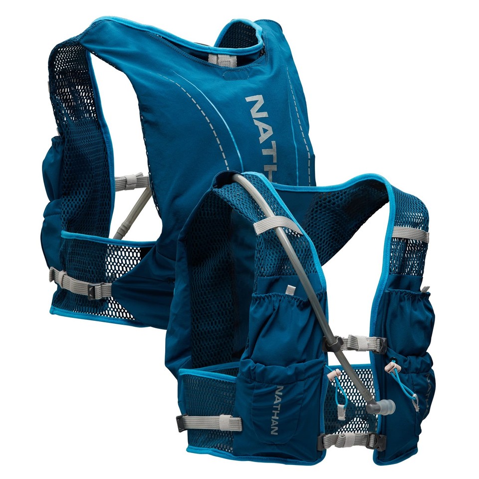 Nathan VaporAir Lite 4L Hydration Vest 2L Bladder Water Bottle Pockets ...