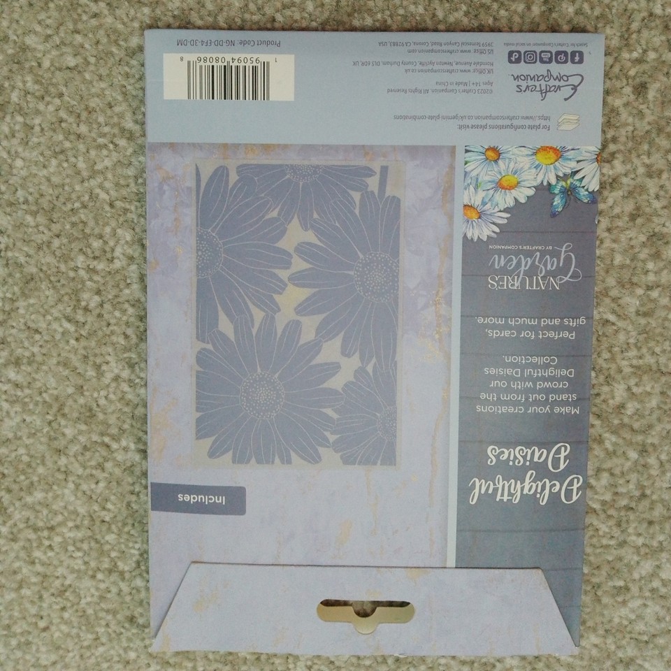 Nature's Garden- Delightful Daisy. 3d Embossing Folder, Dies & stamps ...