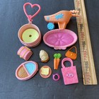 Lot Of 10 Littlest Pet Shop LPS Parts & Accessories, Orange Wheelbarrow ...