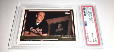 1992 Topps Gold Winner Card #40 Cal Ripken Jr Card Graded PSA 8 Nm Mint ...
