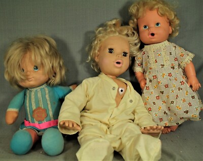 lot 3 vintage baby dolls 1977 Mattel Hug me Kenner MGA crawling | eBay