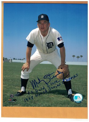 Mickey Stanley DETROIT TIGERS AUTOGRAPHED 8x10 PHOTO SIGNED 1968 WS ...