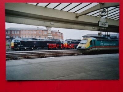 PHOTO CLASS 47 LOCO NOS 47355 47703 & 43053 AT DERBY STATION | eBay UK