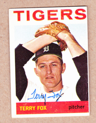 Terry Fox signed 1964 Topps card#387-Detroit Tigers | eBay