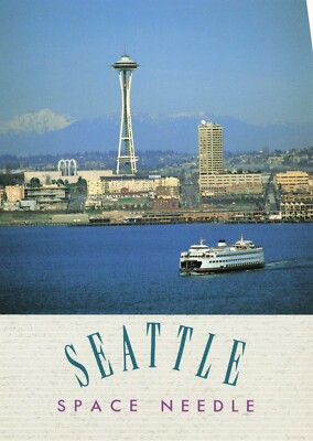 Seattle Washington Space Needle Vintage Continental Postcard Unposted ...