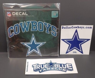 3 Dallas Cowboys NFL Football Sticker Vinyl Decal Truck Car Bumper Fan ...