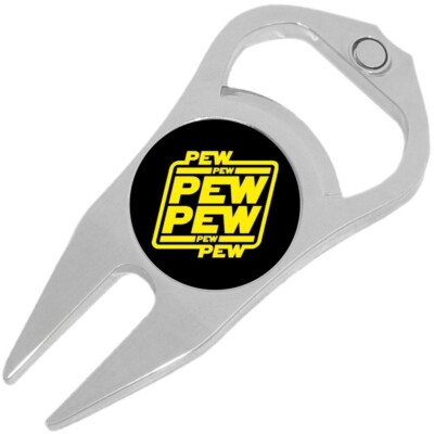 Pew Pew Pew Golf Ball Marker Divot Repair Tool Bottle Opener | eBay