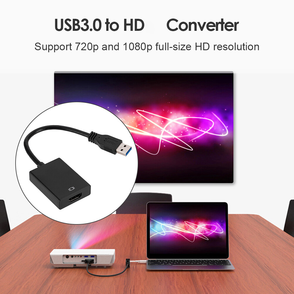 USB 3.0 to 1080p HDMI-compatible Converter External Graphics Card ...