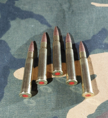 303 BRITISH SNAP CAPS SET OF 5 "SAFETY RED" BRASS AND FMJ | eBay