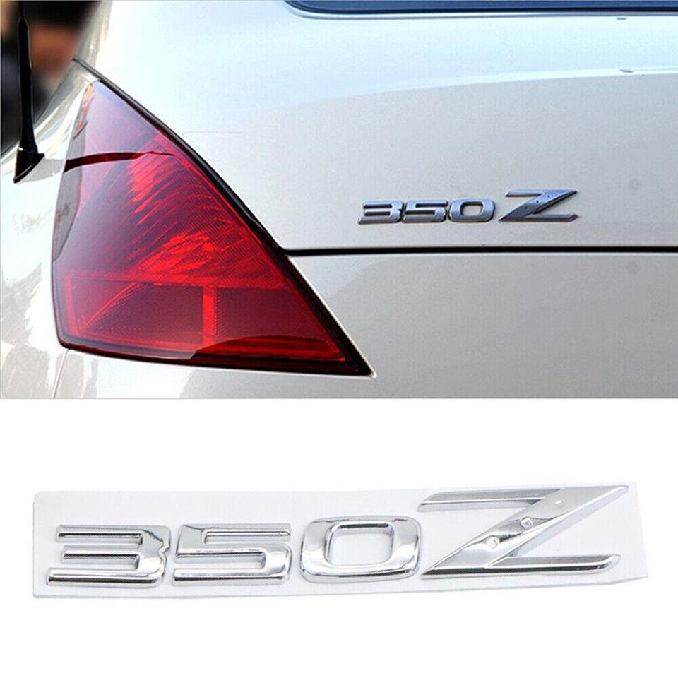 3D Metal 370Z Logo Car Rear Trunk Lid Emblem Decal Badge For Fairlady ...