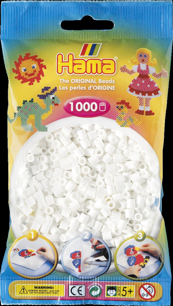 Hama Beads 1000 Pack for Pegboards Genuine Hama Midi Bead Packs *Full ...