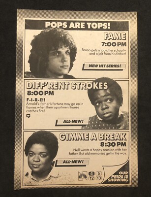 1980’s Fame Diff’rent Strokes Gimme A Break TV Show TV Guide Magazine ...