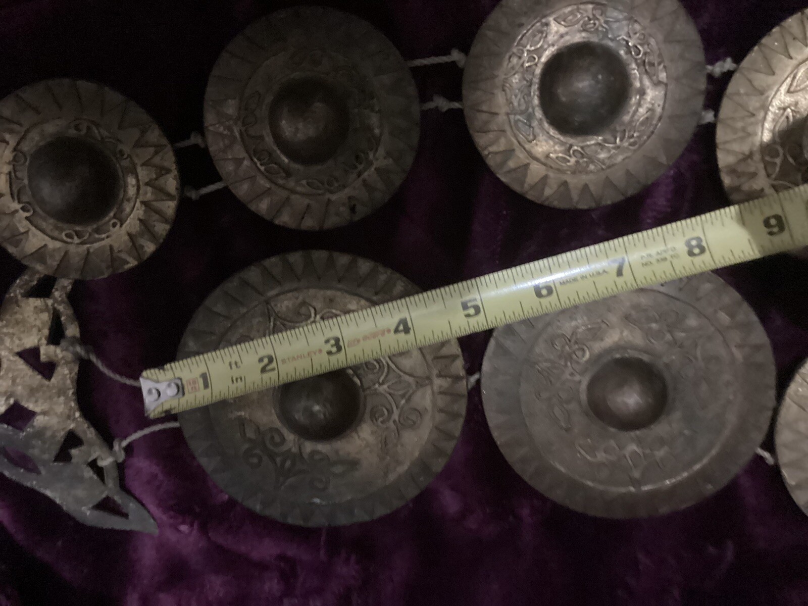 Vintage Philippine Kulintang Gongs Art Decor Set of 8 Handmade Numbered ...