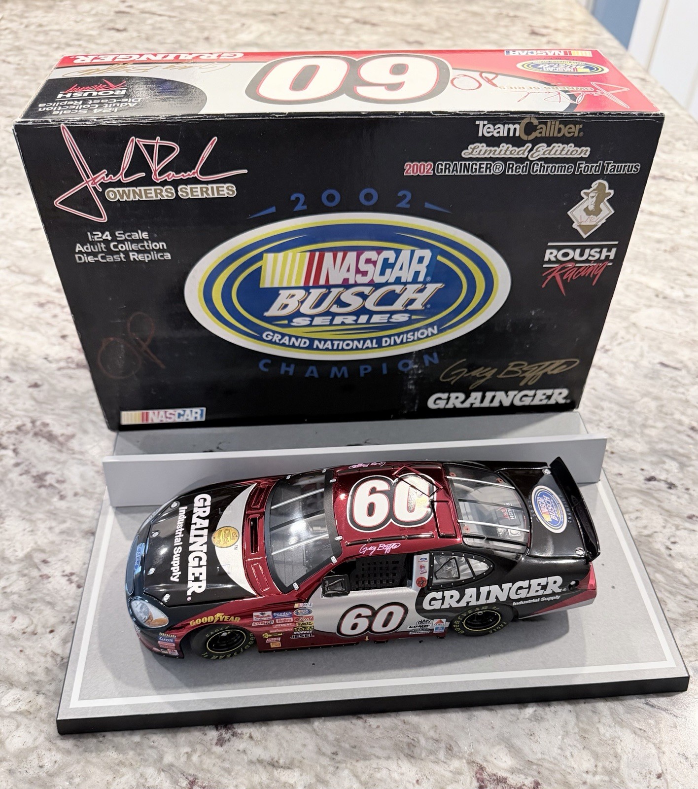 Team Caliber 1/24 Owners Greg Biffle Red Liquid Crome Busch Series ...
