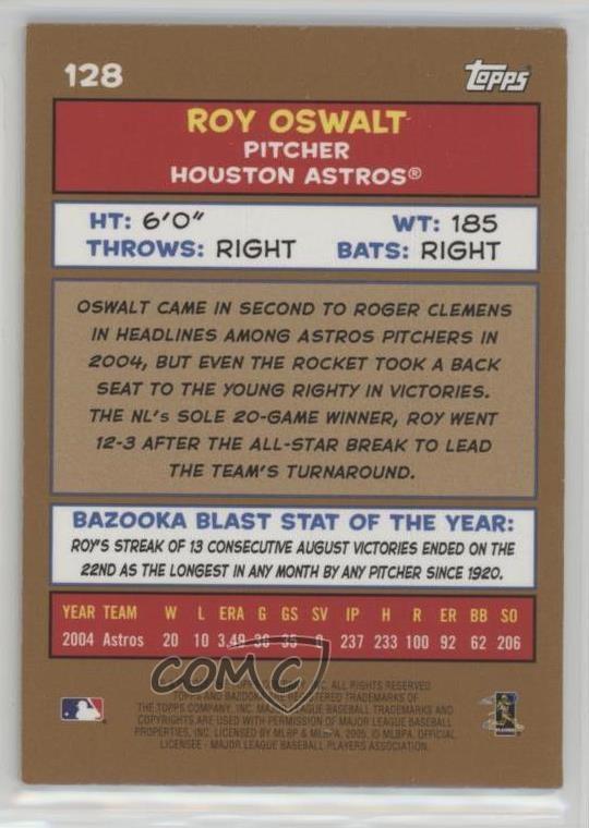 2005 Topps Bazooka Gold Roy Oswalt #128 | eBay