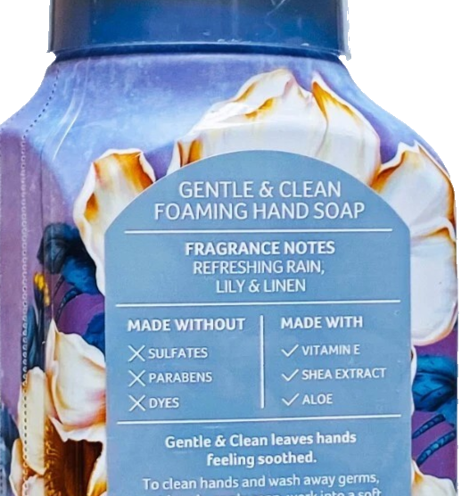 Bath Body Works FRESH RAINFALL & LINEN Gentle Foaming Hand Soap 8.75 oz ...