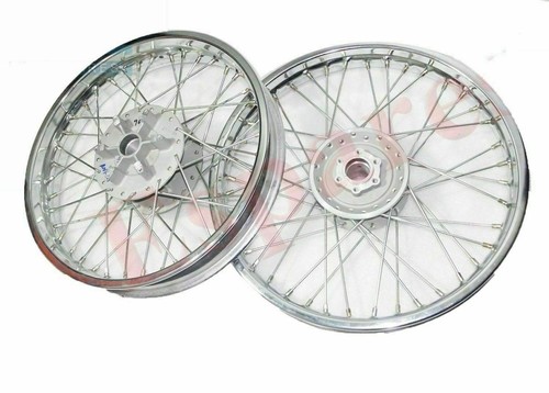 Fits Royal Enfield Thunderbird Classic Wheel Rim Set + Disc Break Hub ...