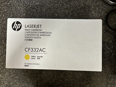 HP CF332AC YELLOW LaserJet Toner Cartridge (New, Sealed) M651 ...