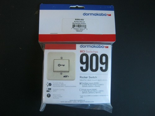 NEW Dormakaba RCI 909S-MO Rocker Switch Push Momentary Action 909 | eBay