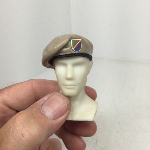 1/6 HASBRO GI JOE US ARMY MODERN TAN RANGER BERET W/ FLASH CAP HAT SOFT ...