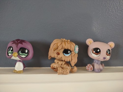 Littlest Pet Shop #676, #677,#688 Penguin, Polar Bear, Sheepdog, LPS ...
