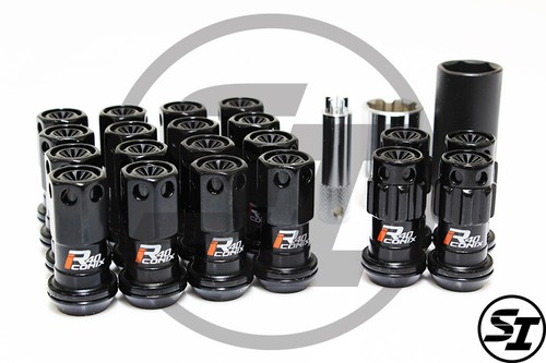 PROJECT KICS R40 ICONIX 12X1.5 16+4 PCS MATTE BLACK LUG NUTS WITH LOCKS ...