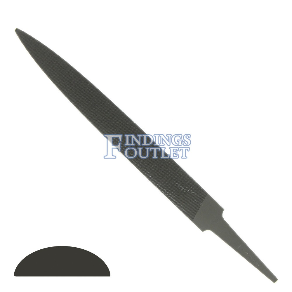 Grobet Swiss Half Round Precision File 6" Cut #0 #1 #2 Vallorbe 150mm ...