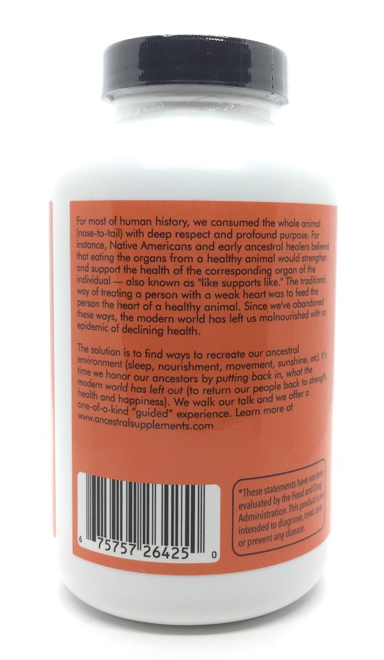 Ancestral Supplements Grass Fed Beef Thyroid 500 mg 180 Caps | eBay